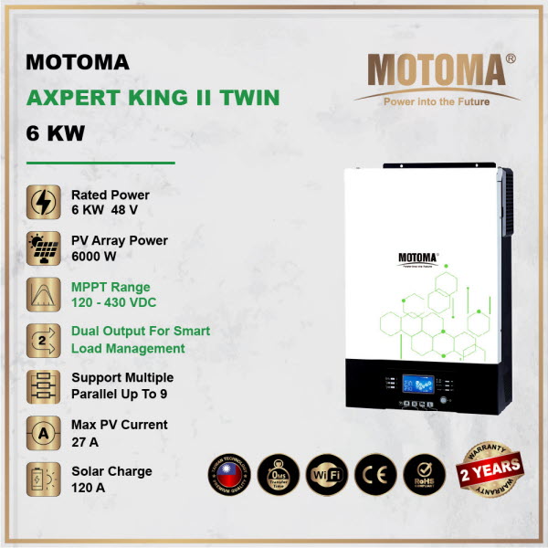 Axpert King II Twin 6kw