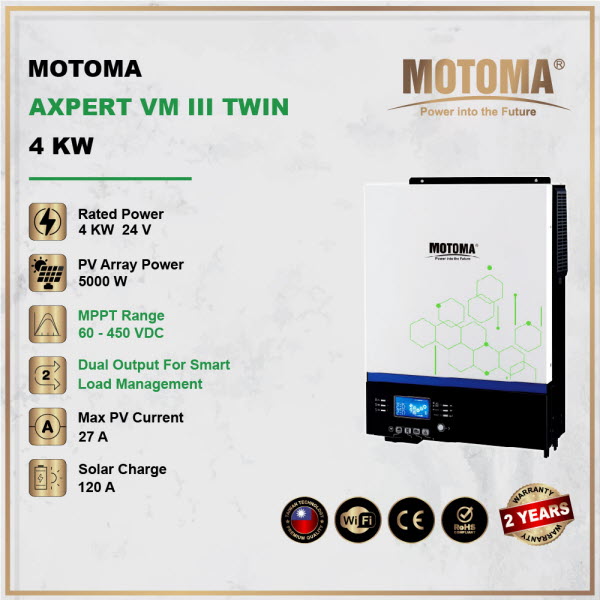 Axpert VM III twin 4Kw